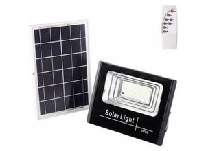 8445152207020 - Solar-LED-Flutlicht 45 W 6500 K Panel 6 V 6 W Batterie 32 V 3000 mAh Fernbedienung [HO-SOLARFL-45W-01] - kaltes Weiß