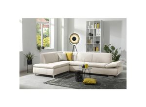 4052431147133 - Terrence Ecksofa links mit Sofa 25-Sitzer rechts Flachgewebe beige