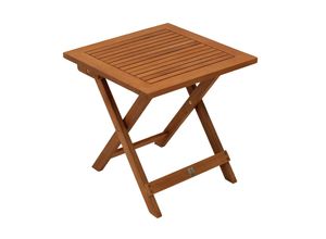 4050747880737 - Degamo - Klapp - Beistelltisch java 45x45cm Akazie geölt - braun