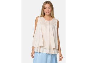 Image of PM SELECTED Blusentop Sommerlicher Sleeveless Overlay Satin Top in Einheitsgröße PM30