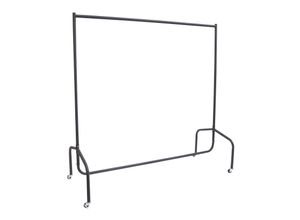 4250871212675 - Homcom - Kleiderständer Kleiderwagen Wäscheständer Rollgarderobe Garderobenständer (120 x 60 x 170 cm) - Schwarz