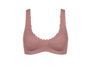 7613138528198 - SLOGGI Bralette-BH Zero Feel Lace 20 cacao Gr L Mit Herausnehmbaren Kissen und ohne Bügel