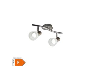 4057722000968 - Bklicht - led Deckenlampe Wohnzimmer schwenkbar E14 Metall Glas Spot Leuchte 2-flammig - 50