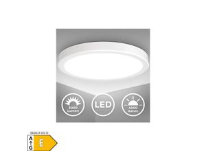 4057722009961 - Bklicht - led Deckenlampe Deckenleuchte weiß Wohnzimmerlampe Flurleuchte 24W Warmweiß IP20