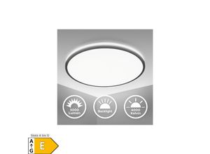 4057722009947 - Bklicht - led Deckenleuchte modern indirekte Beleuchtung schwarz Deckenlampe Wohnzimmer