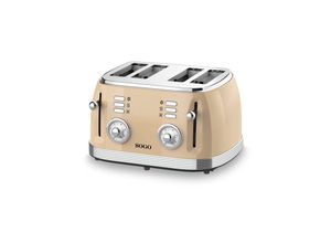 8425490137593 - SOGO Human Technology 4-Scheiben-Toaster Kontrollleuchte Toastfunktion Beige Metallic