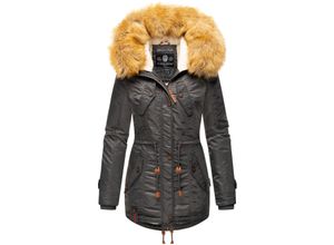 4059072463226 - NAVAHOO Damen Hochwertiger Wintermantel Winterparka mit großem Kunstfell La Viva