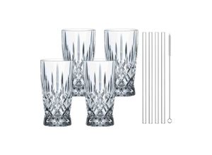 4003762295710 - Latte Macchiato Gläser und Glastrinkhalme 4er-Set