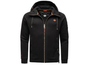 4059072459373 - STONE HARBOUR Herren Kapuzensweatjacke sportliche Sweatjacke mit Logoprint und Kapuze Finn Luca