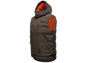 4059072762565 - STONE HARBOUR Sportliche Herren Steppweste Outdoorweste mit abnehmbarer Kapuze Egoor