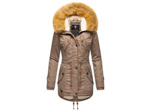 Image of NAVAHOO Damen Hochwertiger Wintermantel Winterparka mit großem Kunstfell La Viva