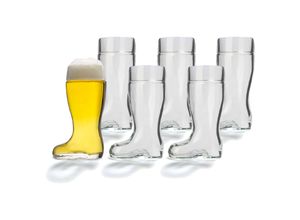 9001518003102 - Biergläser Stiefel 1000 ml 6er Set