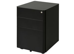 4250871286973 - Aktenschrank mit Schließfach 39 x 48 x 59 cm (BxTxH) Rollcontainer Aufbewahrungsregal Aktenregal Büromöbel