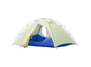 4251774952637 - Campingzelt mit Tragetasche weiß 230L x 140B x 110H cm 2-personen-zelt outdoor-zelt mit doppelschichtigen türen