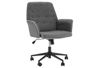 4251774984911 - Bürostuhl mit Wippfunktion aus Webstoff und Polyester gemütlich 66 x 69 x 895-97Hcm (BxTxH) Schreibtischstuhl Gamingstuhl Computerarbeitsstuhl Computerstuhl