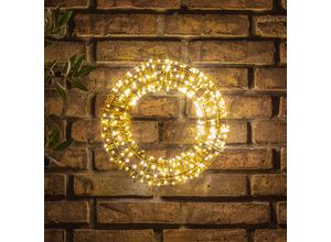 8720512260205 - Christmas United LED-Weihnachtskranz gold 400 LEDs Ø 30cm