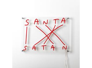 8008215130064 - SELETTI Santa-Satan LED-Deko-Wandleuchte rot