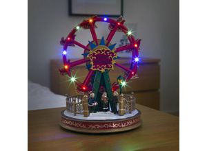 7318303440007 - Konstsmide Christmas Tischdekoration Riesenrad bunte LEDs und Musik