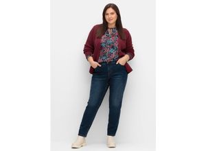 4063136896158 - Große Größen Schmale Jeans in Curvy-Schnitt PIA in 5-Pocket-Form dark blue Denim Gr40