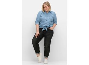 4063136895939 - Große Größen Schmale High-Waist-Jeans in Curvy-Schnitt ANNE black Denim Gr56