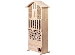 4055894226971 - Luxus-insektenhotels - LUXUS-Insektenhotel-Wand XXl mit Igelhaus und Schmetterlingskasten 58 x 30 x 110 cm Grün