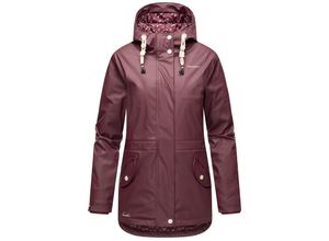 4059072757882 - NAVAHOO Damen Warmer Regenjacke Wasserdichter Regenmantel mit Kapuze Oceans Heart