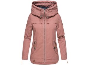 4059072409149 - NAVAHOO Damen Moderner Outdoorjacke Übergangsparka aus Baumwolle mit Kapuze Wekoo