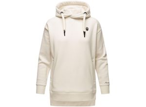 4059072474994 - NAVAHOO Damen Kapuzensweatshirt Kuscheliger Hoodie mit Oversize Look Silberengelchen