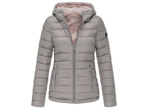 4059072316881 - MARIKOO Damen modische Steppjacke Übergangsjacke mit großer Kapuze Lucy