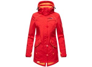 4059072751323 - MARIKOO Damen Outdoor Softshell Jacke mit abnehmbarer Kapuze Soulinaa