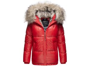 4059072417908 - NAVAHOO Damen Winterjacke Warm Gefütterte Steppjacke mit Kunstfellkapuze Tikunaa