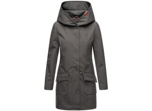 4059072433595 - MARIKOO Damen Outdoor Winter Softshelljacke Regenjacke mit großer Kapuze Mayleen