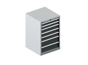 4051273655554 - Select Schubladenschrank 27-27 7 Schubl bis 200 kg B 564 x T 572 x H 850 mm anthrazitgrau weißaluminium