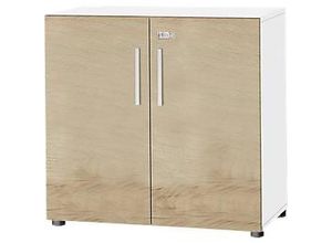 4250510812990 - Select Schrank SET UP 2 OH abschließbar B 800 x T 420 x H 744 mm weiß Wildeiche