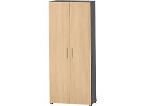 4251898811605 - Select Schrank Start Off 6 OH abschließbar B 800 x T 420 x H 2196 mm Holz graphit ahorn