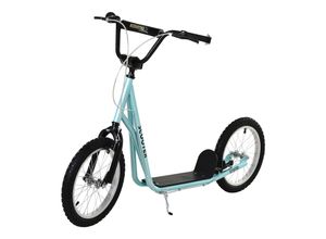 4251774964609 - Kinderscooter mit Handbremse 139 x 58 x 90-96 cm (LxBxH) Tretroller Kids Cityroller Kinderroller Roller