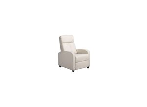 4059852825954 - Relaxsessel Ruhesessel Fernsehsessel Cinemasessel Sofa Recliner Einzelsofa TV Hocker Sofa Bein-Ablage Kunstleder Beige