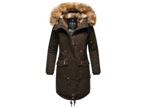 4059072472440 - NAVAHOO Damen Warmer Wintermantel Winter Baumwollparka mit Kunstfell Rosinchen