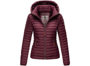 4059072470811 - MARIKOO Damen Stylische Steppjacke Übergangsjacke mit abnehmbarer Kapuze Löwenbaby