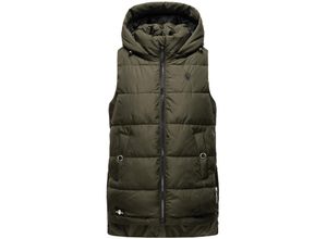 4059072449169 - MARIKOO Damen Steppweste Bodywarmer mit Kapuze Zarinaa