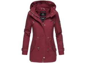 4059072408722 - MARIKOO Damen Moderner Outdoorjacke Übergangsparka aus Baumwolle mit Kapuze Nyokoo