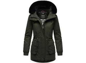 4059072461529 - NAVAHOO Damen Sportlicher Wintermantel Baumwoll-Parka mit Kapuze Olessaa