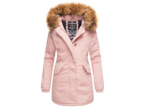 4059072411142 - MARIKOO Damen edler Wintermantel Parka mit Kunstfellkapuze Karmaa Princess