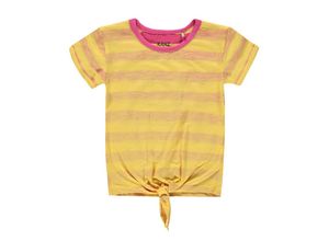 4062108308767 - Kanz - T-Shirt LOVE & HAPPINESS gestreift in gelb pink Gr116