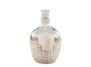 5712750336326 - Chic Antique Flasche mit Schilf H25 x Ø16 cm durchsichtig   klar