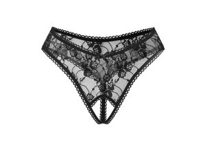 8718924220900 - Sexy Ouvert-String mit Ziernaht und Spitze