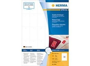 4008705080460 - HERMA Hängeetiketten SPECIAL weiß 350 x 594 mm perforiert nicht klebend 3000 Etiketten 