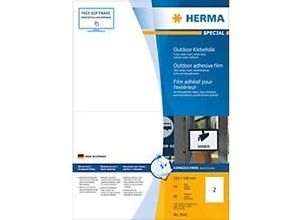 4008705095419 - HERMA Wetterfeste Outdoor-Folienetiketten A4 210 x 148 mm weiß extrem stark haftend dehnfähig