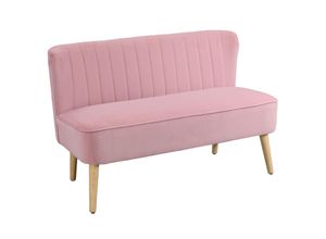 4251774911511 - 2 Sitzer mit weicher Polsterung 117 x 565 x 77 cm (BxTxH) Sofa 2er Sofa Couch Stoffsofa Polstersofa