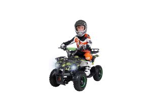 4056551120083 - Elektro-Kinderquad Torino 1000 Watt Pocket-Quad mit Scheibenbremsen 25 km h 3 x 12-Volt-Batterie (Grün Polo)